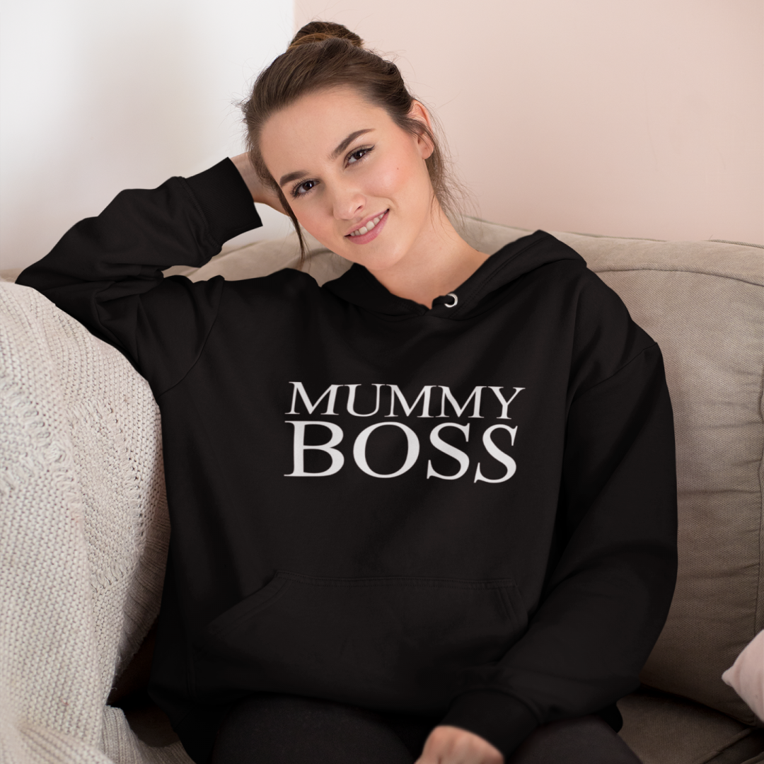 Black Hoodie "MUMMY BOSS" - Lainies